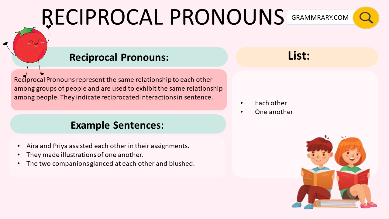 Reciprocal Pronouns - grammrary.com