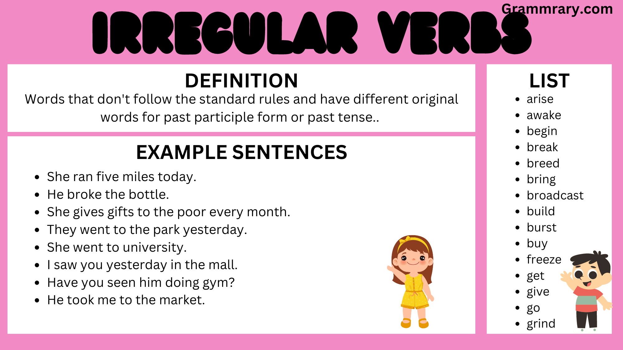 Irregular Verbs Definition Examples Descubra Pr mios Obtidos Por Um